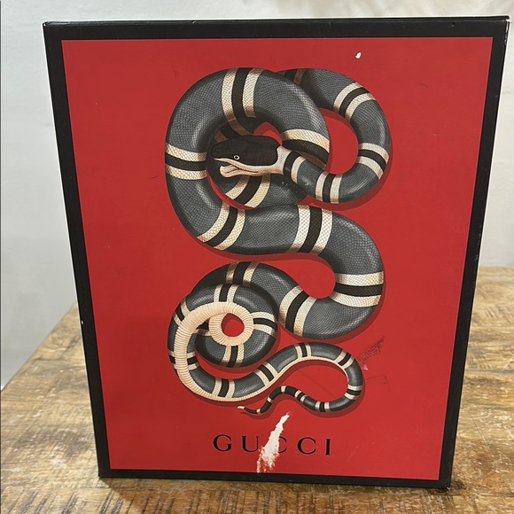 Gucci | Storage & Organization | Authentic Gucci Red Snake Print Box ...